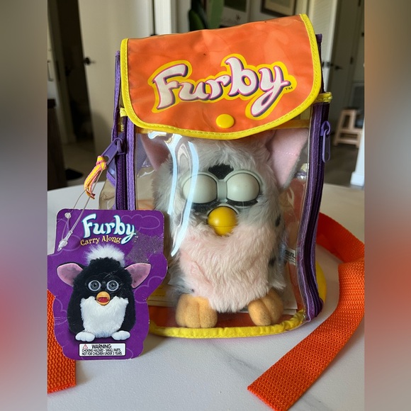tiger Furby | Toys | Rare Vintage 999 Furby Carry Along Backpack Bag ...